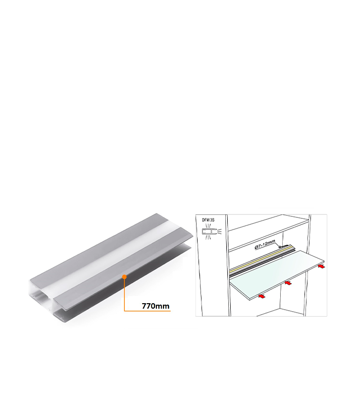 Set lumina pentru polița L160 - Mobila LEMS